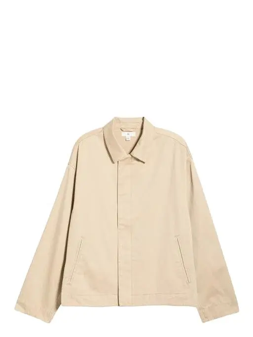 Bp. Cotton Twill Zip Jacket - Tan Nantucket