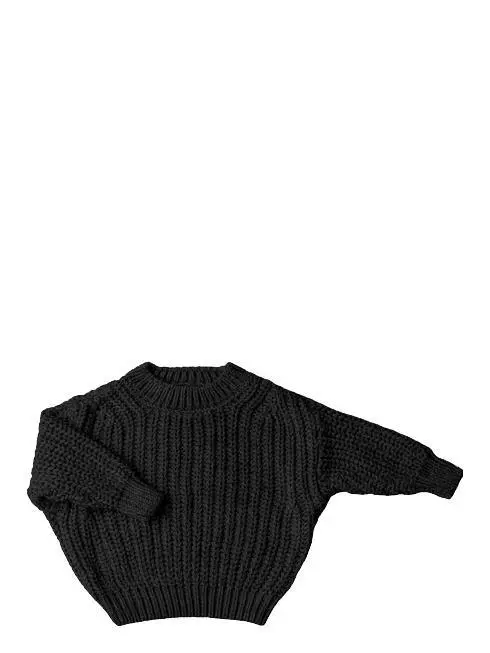 GOUMIKIDS Organic Cotton Knit Sweater - Shadow