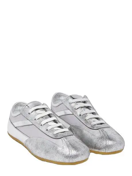 Alexander McQueen Boxe Low Top Sneaker - Silver