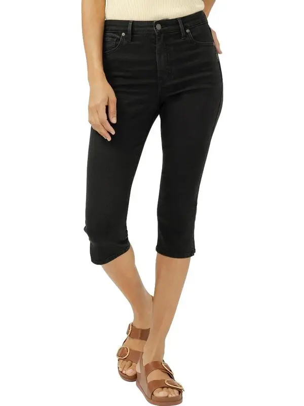 SILVER JEANS CO. Isbister Modern Capri Jeans - Black