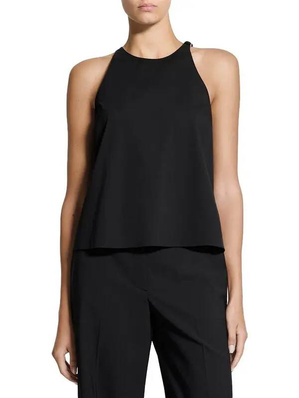 Theory Buckle Detailed Tank Top - Black