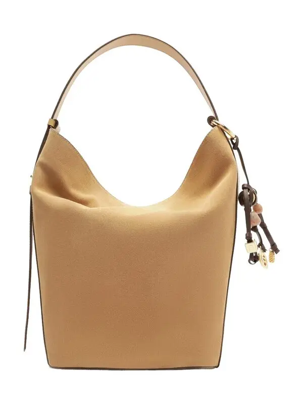 AREZZO Large Simone Suede Hobo Bag - Verano/verano/new Cocoa