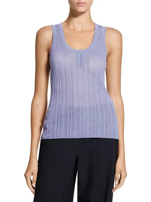 Theory Pointelle Knit Tank - Lavender Glow - 2o2