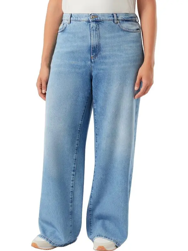 Marina Rinaldi Sriva Wide-leg Jeans - Navy