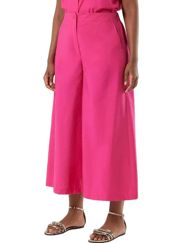 Marina Rinaldi Ankle Wide Leg Pants - Fuchsia