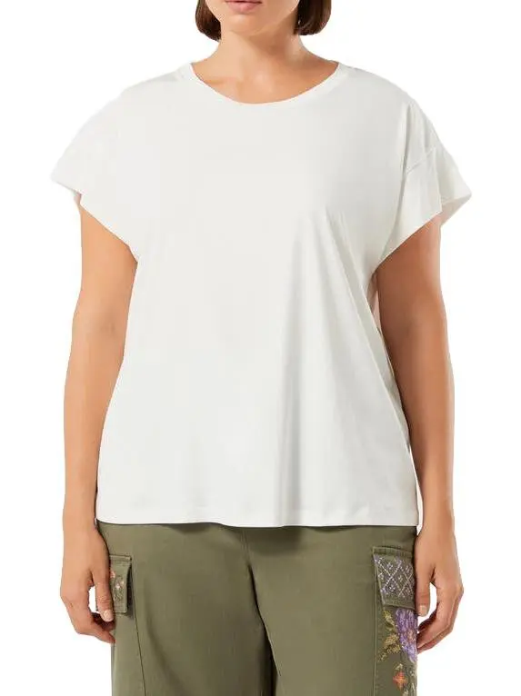 Marina Rinaldi Pure-cotton Top - Ivory