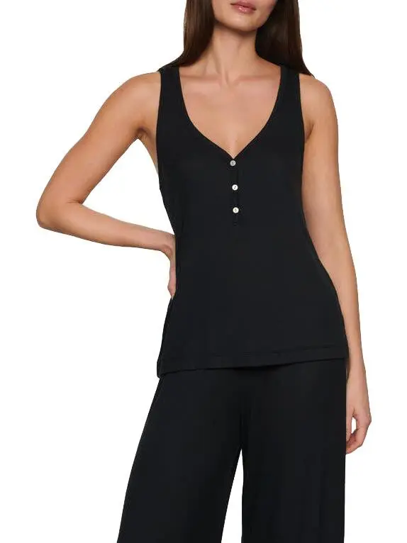 Eberjey Dream Rib Tank - Black