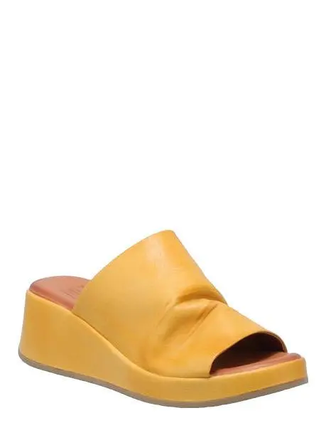 Miz Mooz Patsey Platform Wedge Slide Sandal - Ochre