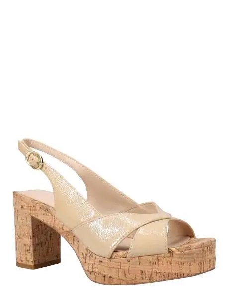 Pelle Moda Ilori Slingback Platform Sandal - Beige