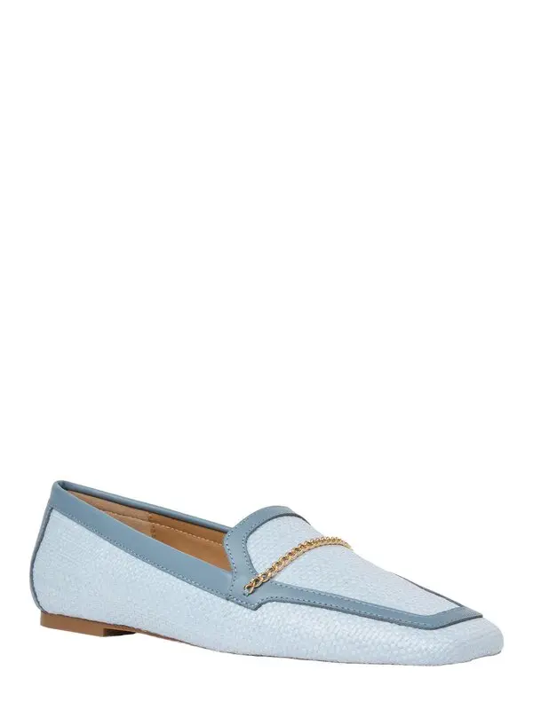 Andre Assous Ariane Loafer - Sky Blue Raffia