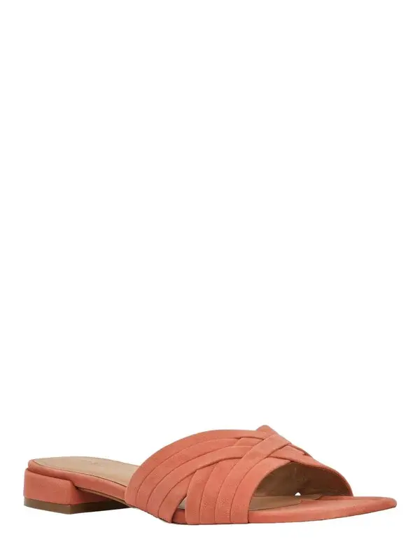 Andre Assous Jordan Slide Sandal - Coral Suede