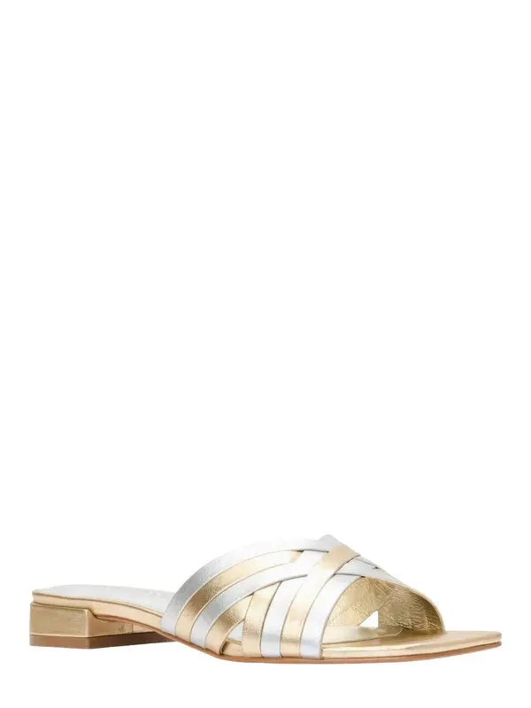 Andre Assous Jordan Slide Sandal - Metallic Leather
