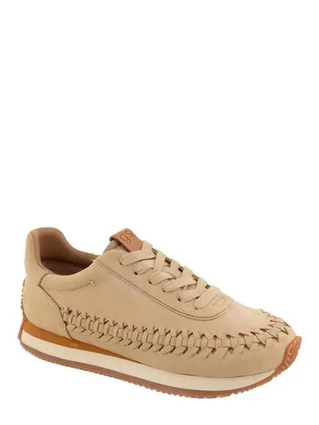 Gentle Souls Jolena Woven Detail Sneakers - Sand Leather