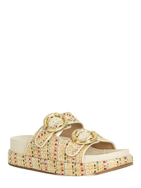 SHU SHOP Lori Platform Slide Sandal - Multi Woven