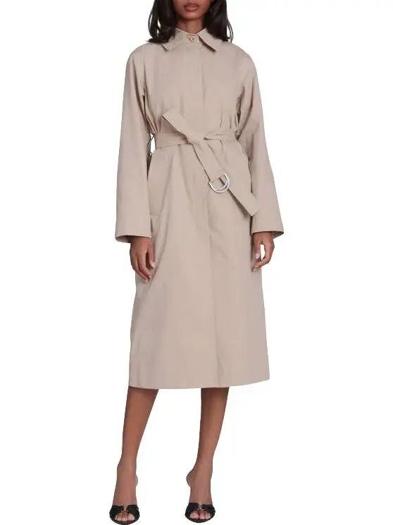 Avec Les Filles Relaxed Trench Coat - Camel