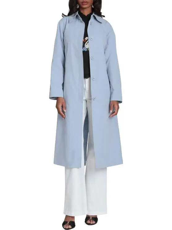 Avec Les Filles Minimalist Trench Coat - Sky