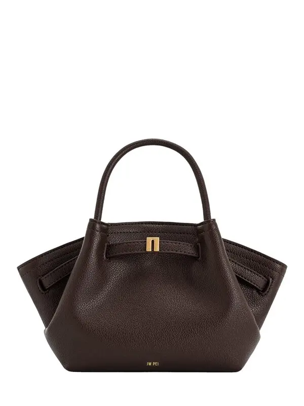 Jw Pei Mini Hana Faux Leather Tote - Dark Brown