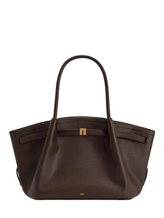 Jw Pei Medium Hana Faux Leather Tote - Dark Brown
