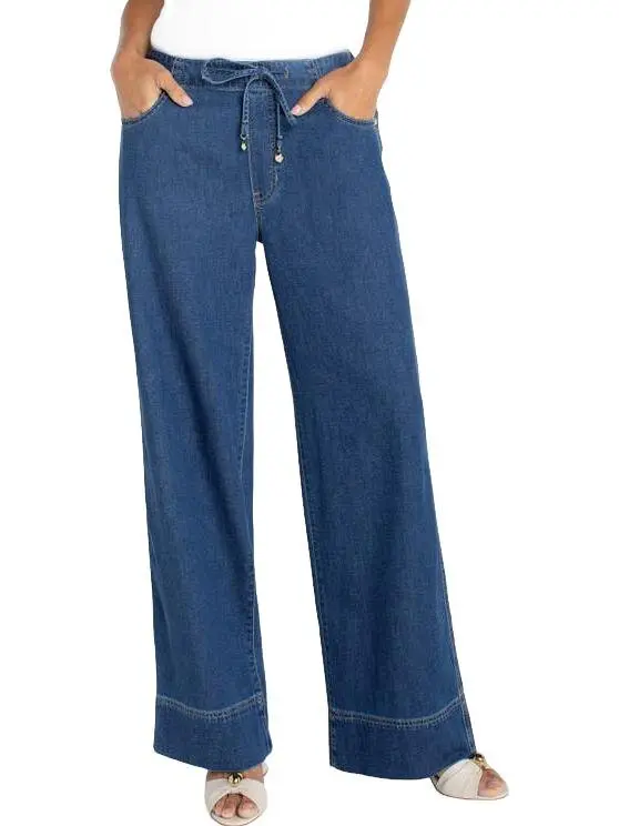LIVERPOOL Tie-waist Wide-leg Jeans - Wilder