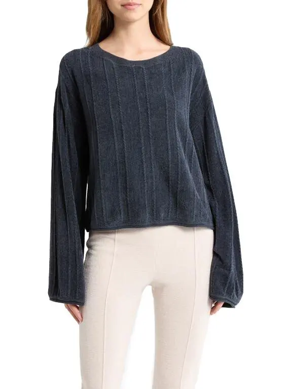 Barefoot Dreams Cozychic Ultra Lite® Sweater - Indigo