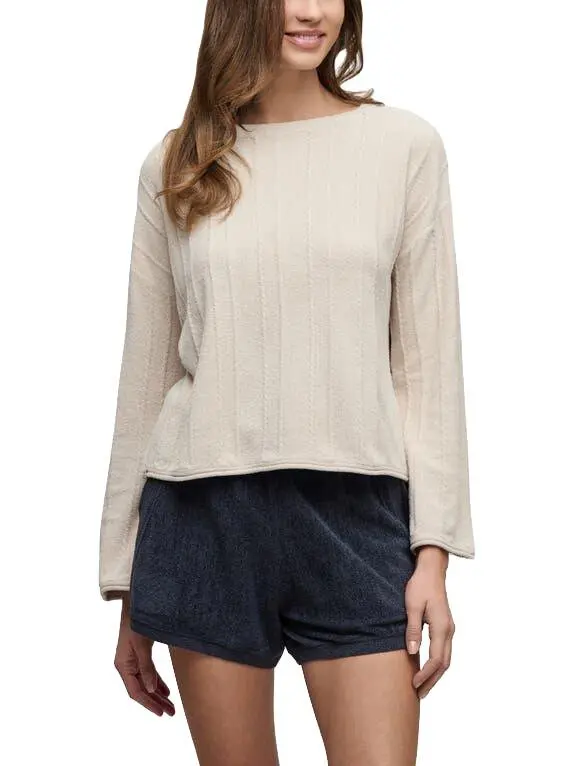 Barefoot Dreams Cozychic Ultra Lite® Sweater - Stone