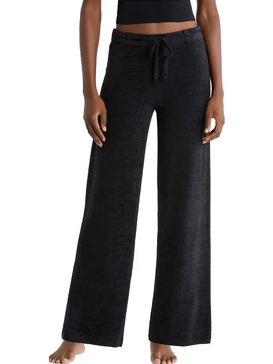 Barefoot Dreams Relaxed-fit Pants With Drawstring Waist - Black