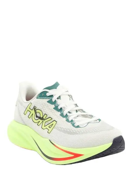 HOKA Mach Running Shoe - Frost/neon Yuzu