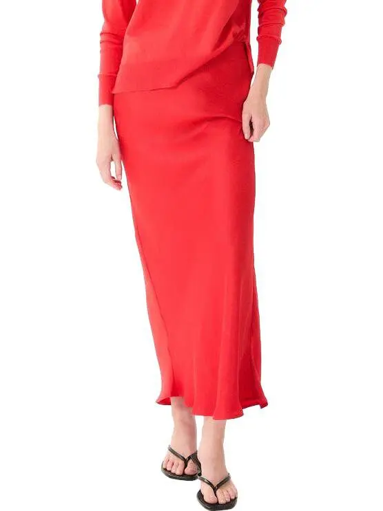 Deluc Madeira Maxi Skirt - Red