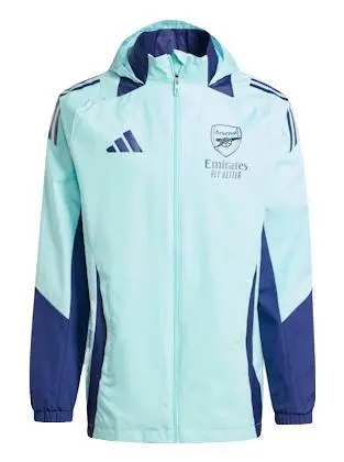 Adidas Arsenal Tiro 24 Allweather Jacket - Clear Aqua