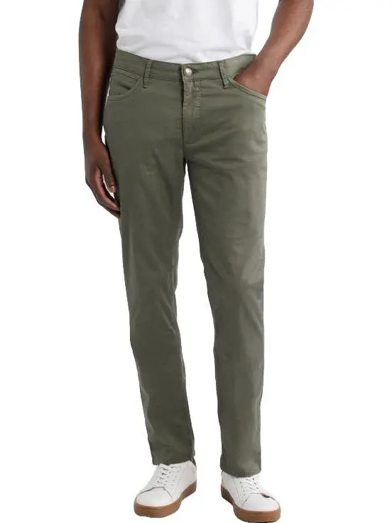 BRAX Chuck Modern Fit Five-pocket Pants - Olive