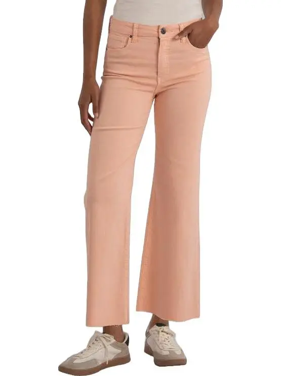 Kut From The Kloth Meg Fab Ab High-waist Wide-leg Jeans - Sherbet