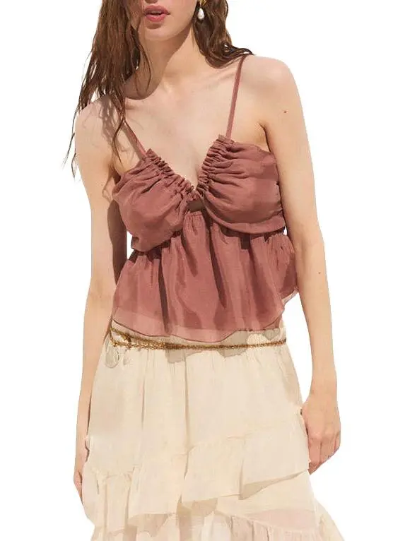 Deluc Piccola Ruffle Miniskirt - Ecru