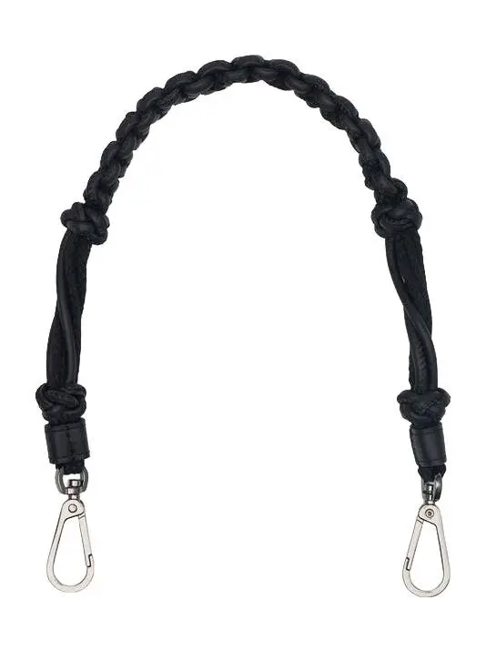 HAMMITT Knotted Leather Strap - Noir Smooth/gunmetal