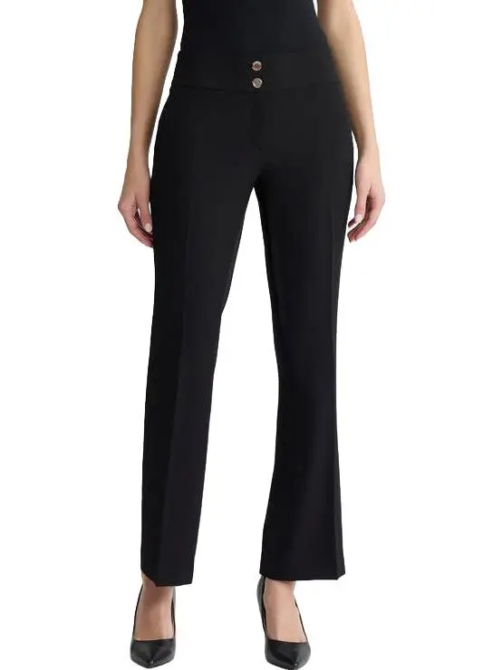 KASPER Bootcut Trousers - Black