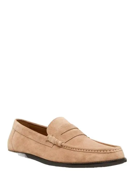 Steve Madden Hettick Penny Loafer - Taupe Suede