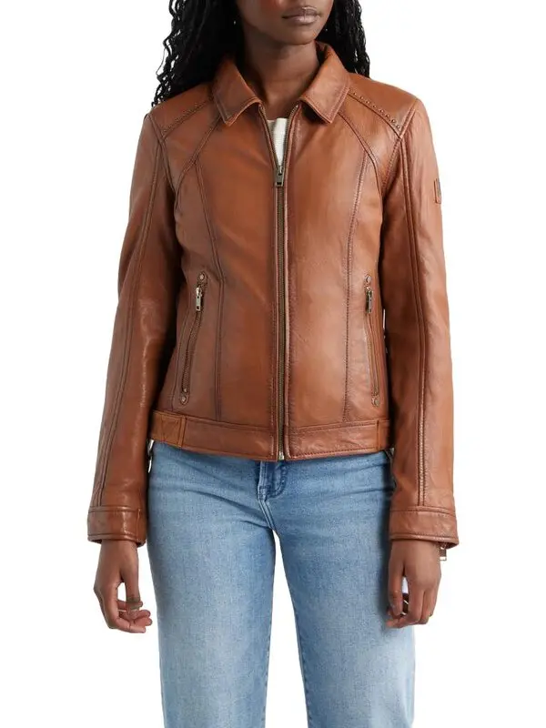 Mauritius Sunny 2 Leather Jacket - Cognac