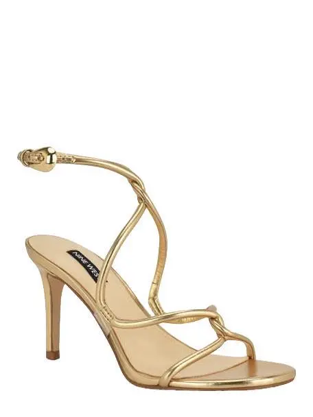 Nine West Emerila Ankle Strap Sandal - Gold