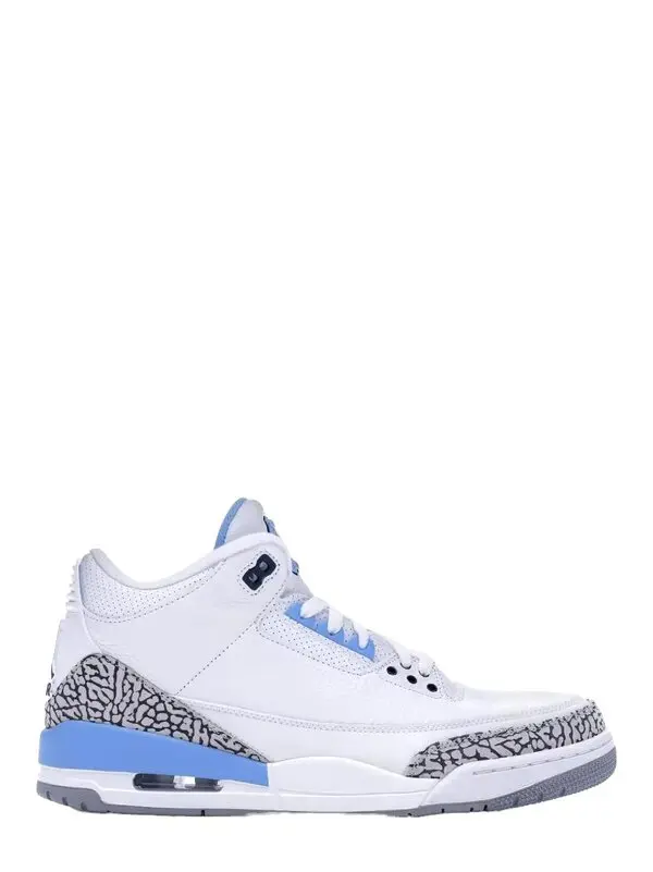 JORDAN 3 Unc Tarheels Pe Print-panel Sneakers - White