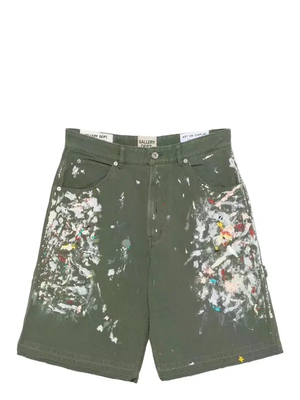 GALLERY DEPT. Splatter-effect Shorts - Green
