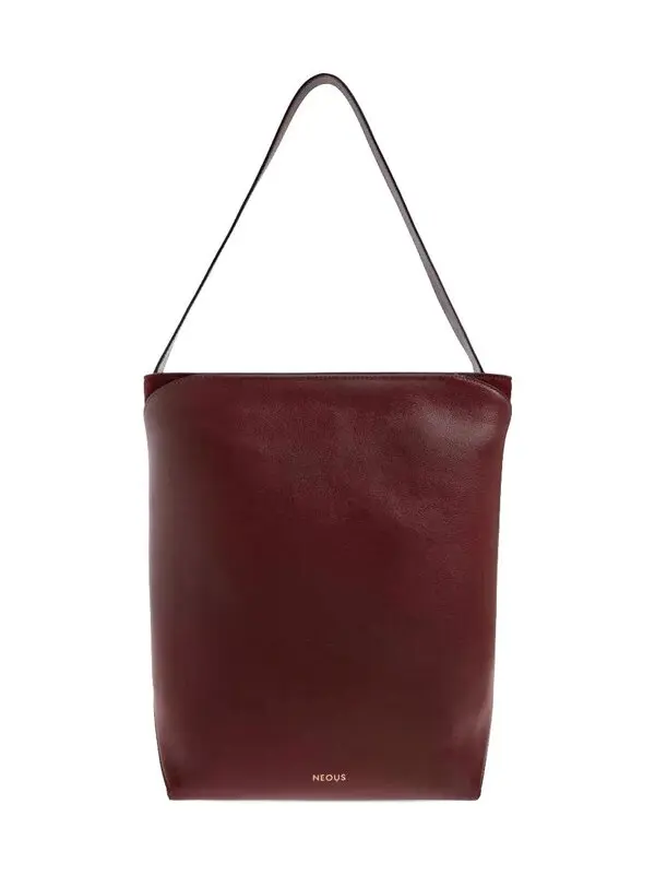 NEOUS Leather Suede Thea Tote Bag - Red