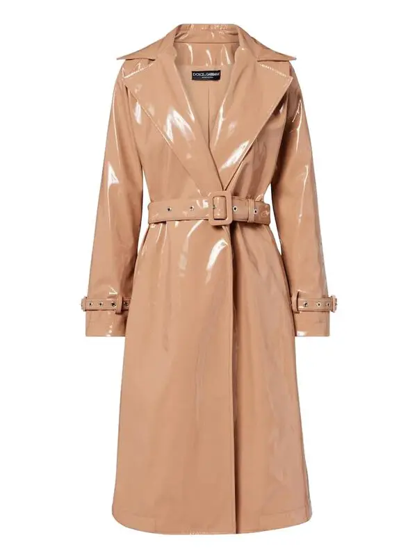 Dolce & Gabbana Belted Trench Coat - Pink