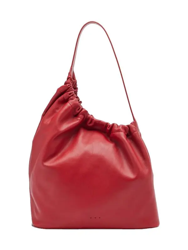 AESTHER EKME Demi Lune Cloud Medium Leather Shoulder Bag - Red