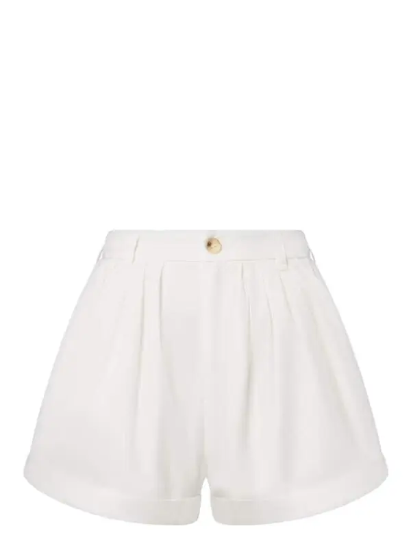 DÔEN Cotton Poplin Paige Shorts - White