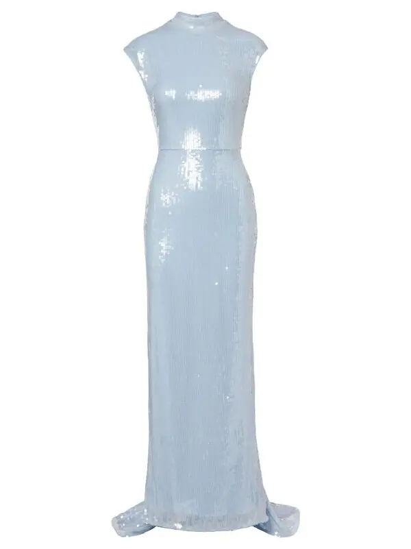 ROTATE BY BIRGER CHRISTENSEN Sequined Gown - Blue