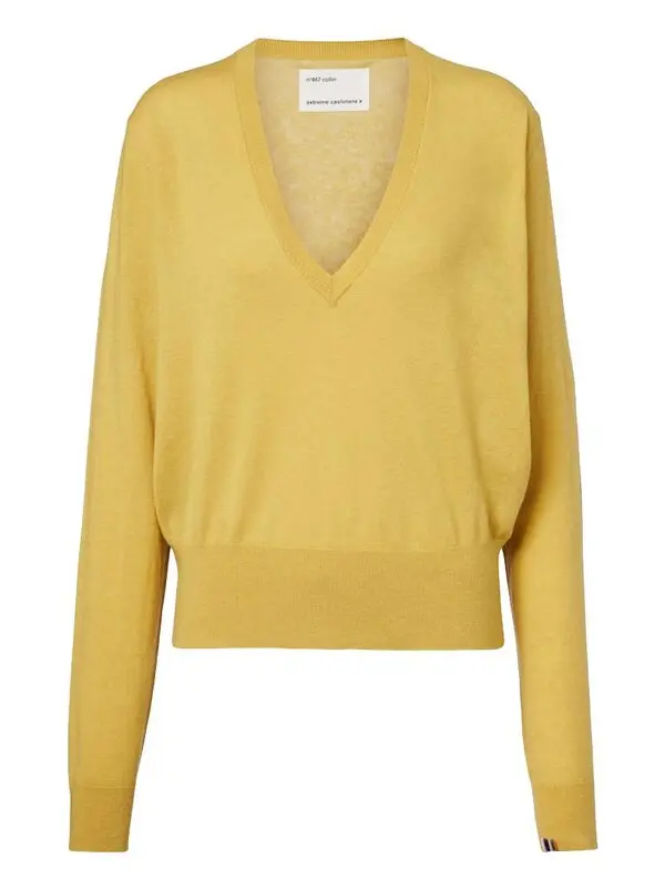 EXTREME CASHMERE X N°467 Collin Wool And Cashmere Sweater - Yellow