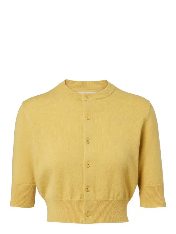 EXTREME CASHMERE X N°474 Super Little Cashmere Cardigan - Yellow