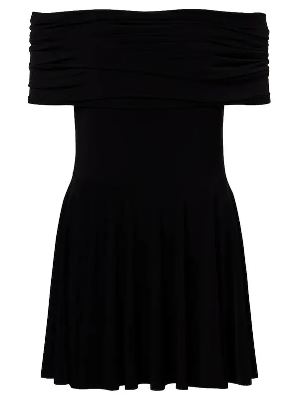 Norma Kamali Jersey Mini Dress - Black