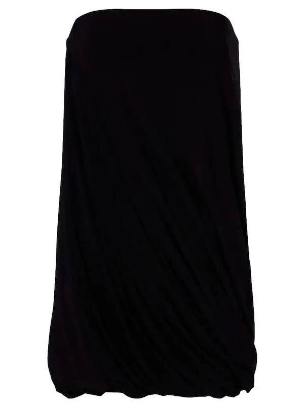 Norma Kamali Strapless Mini Dress - Black