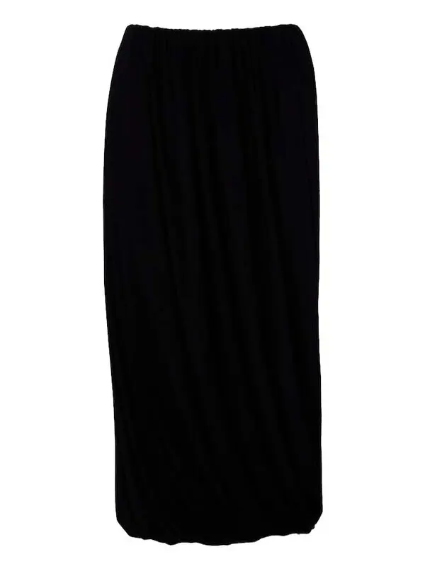 Norma Kamali Jersey Midi Skirt - Black