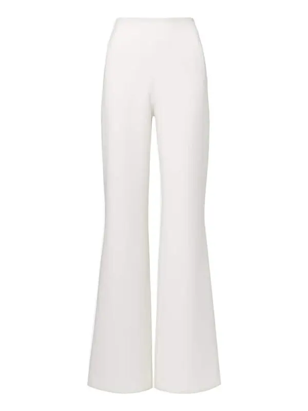 Roland Mouret Crêpe Wide-leg Pants - White